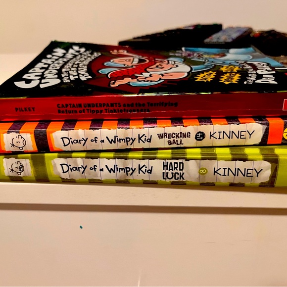Other | Wimpy Kid And Captain Underpants Books | Poshmark